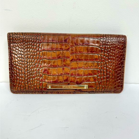 Brahmin | Bags | Brahmin Brown Leather Ady Wallet | Poshmark